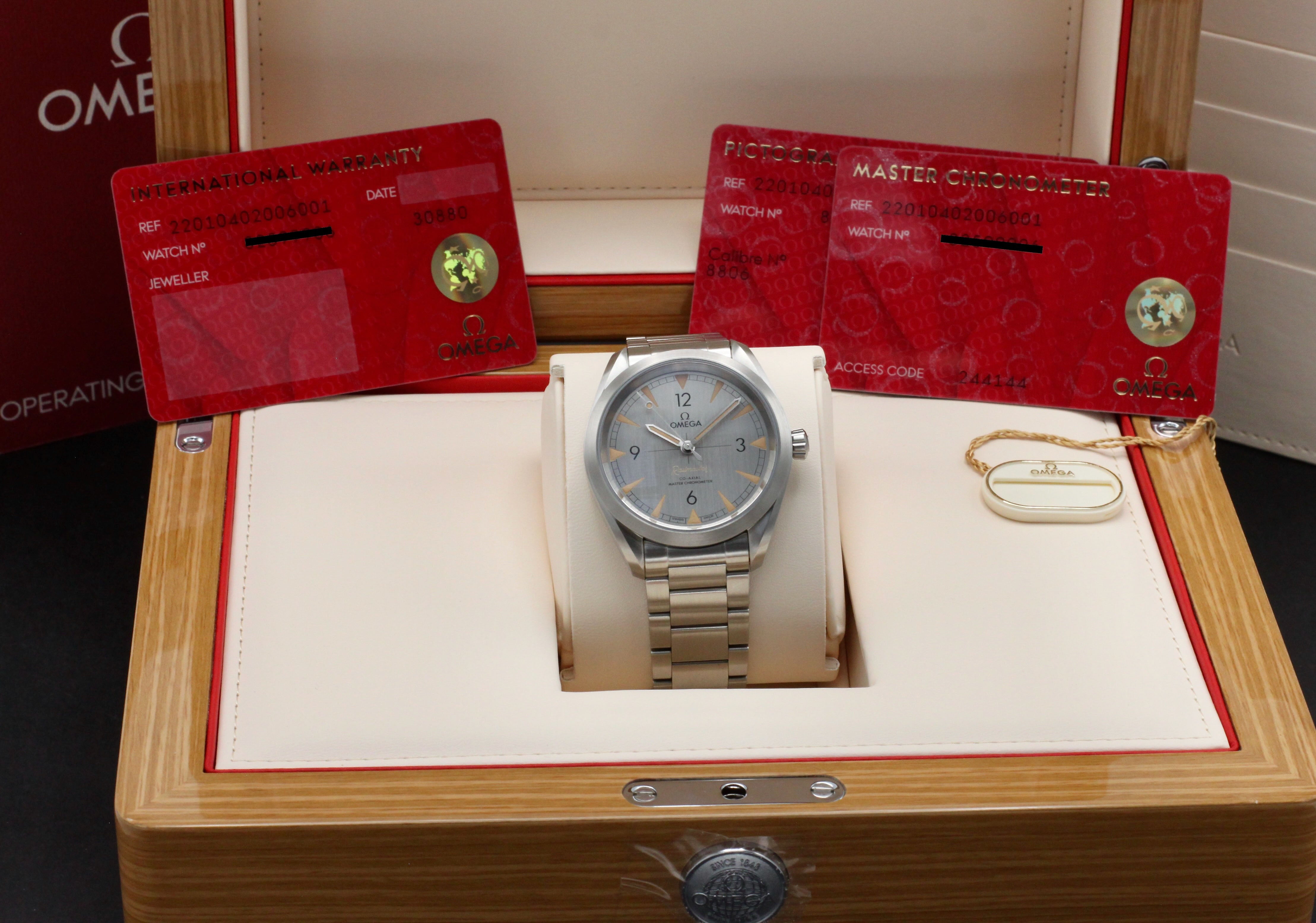 Omega Seamaster Railmaster 220.10.40.20.06.001, Box & Papers, 2023 ...